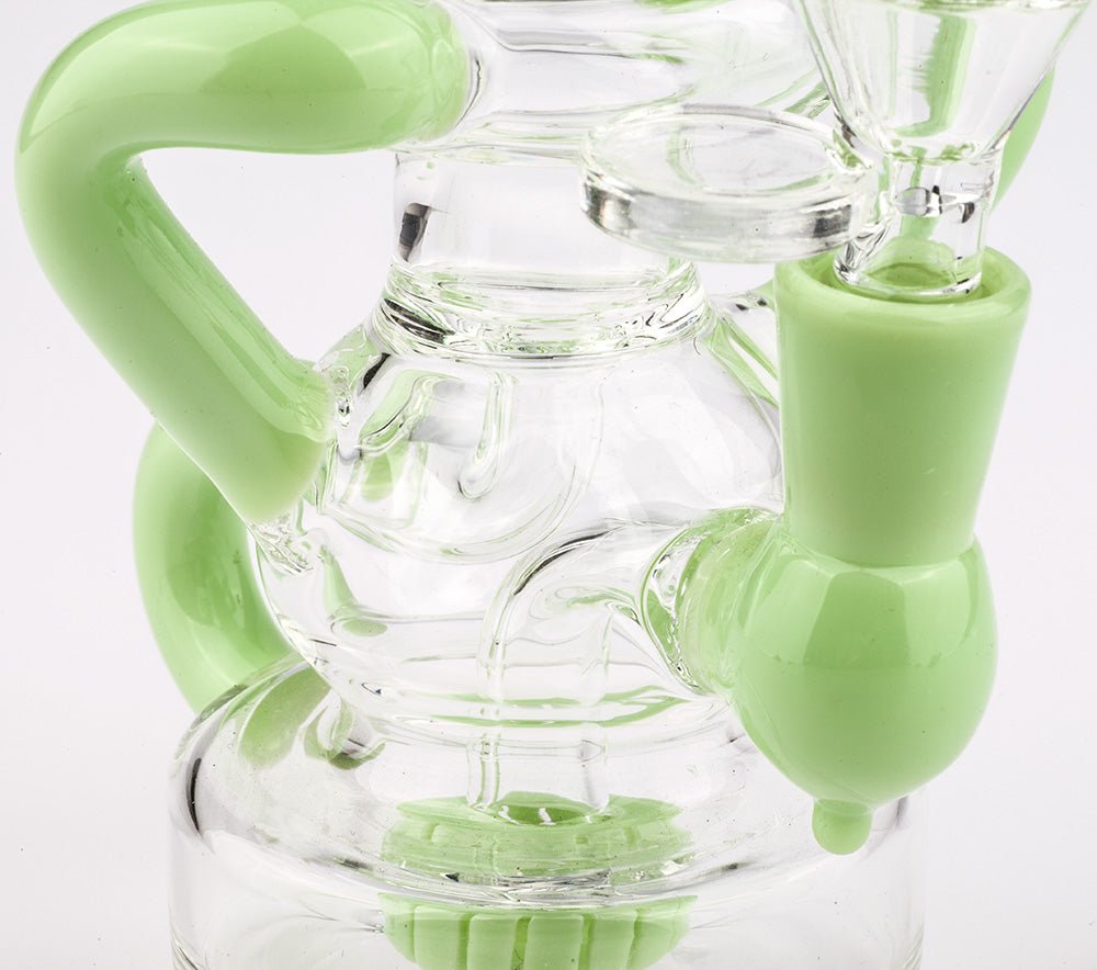 7.5" Recycler Showerhead Perc Dab Rig - Puffing Bird