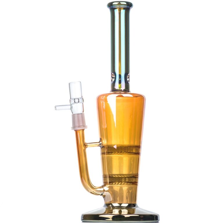 10" Gradient Honeycomb Perc Bong - Puffing Bird