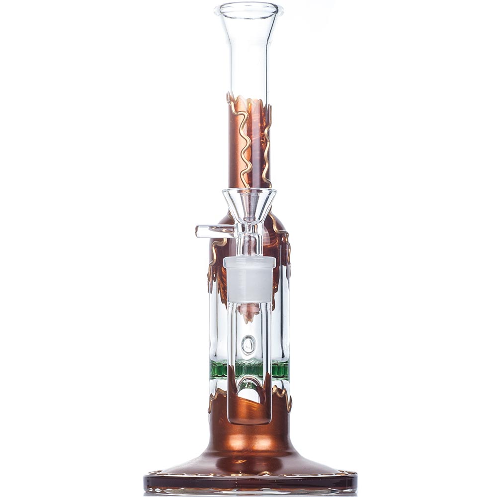 9" Straight Tube Honeycomb Bong - Puffing Bird