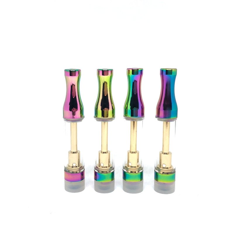 Iridescent Round Metal Tip 510 Thread Cartridge With Color Base ...