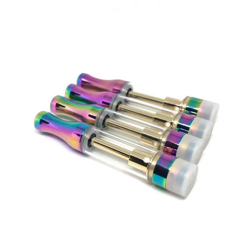 Iridescent Round Metal Tip 510 Thread Cartridge With Color Base ...