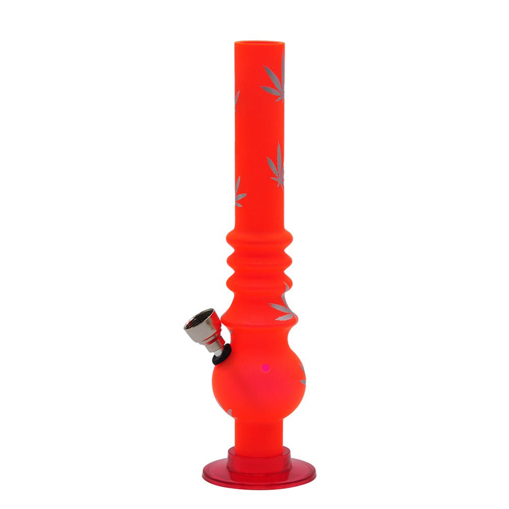 8" Marijuana/Weed Print Acrylic Bong(Random Color) - Puffing Bird