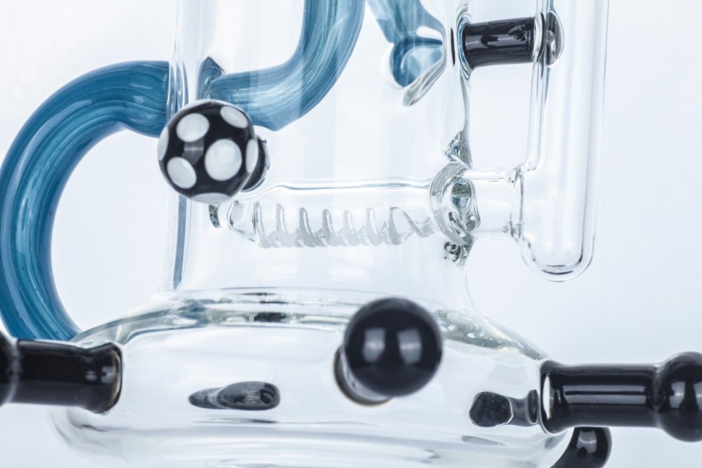 10" Maritime Theme Glass Bong - Puffing Bird