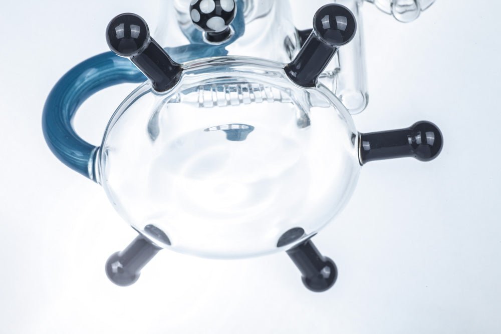 10" Maritime Theme Glass Bong - Puffing Bird