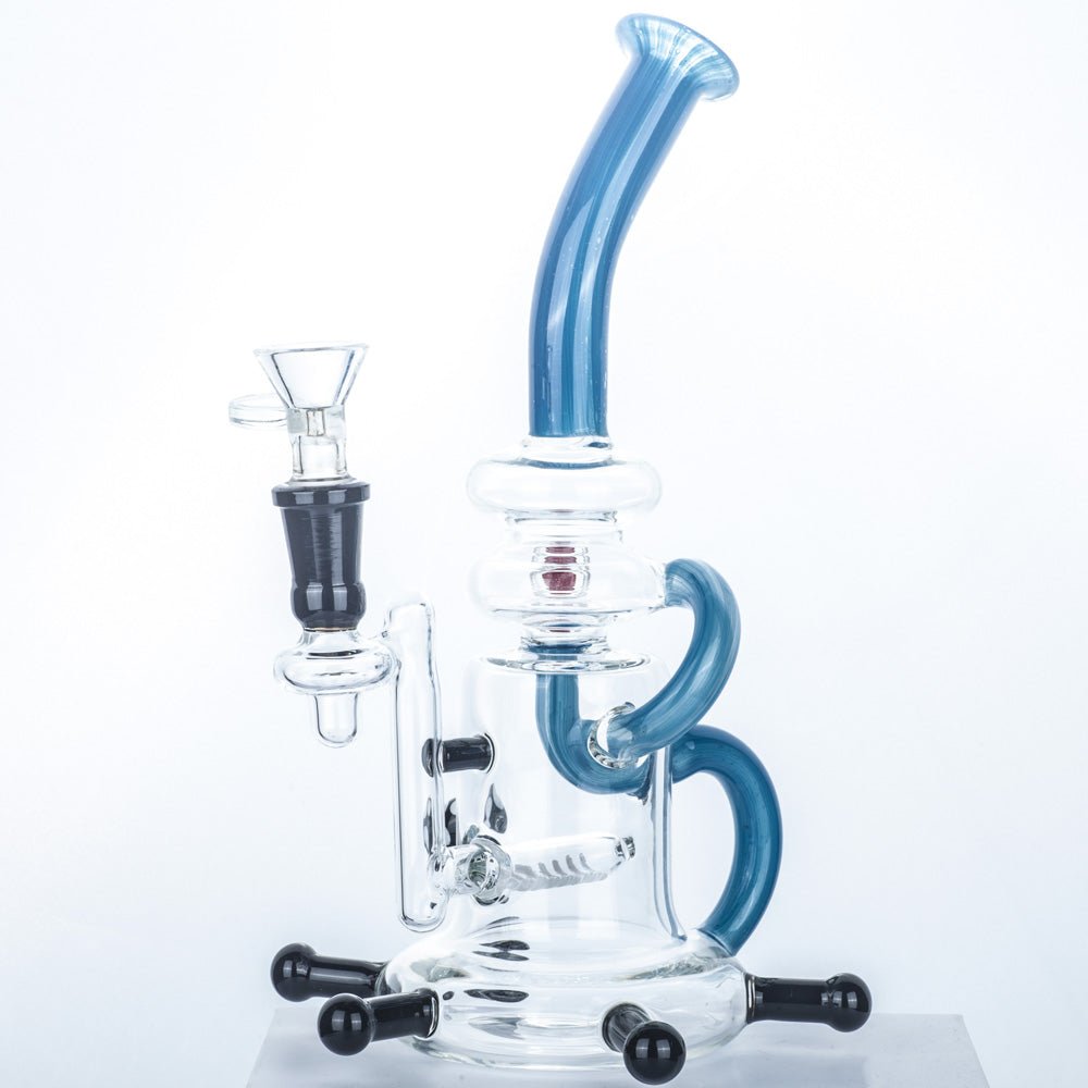 10" Maritime Theme Glass Bong - Puffing Bird