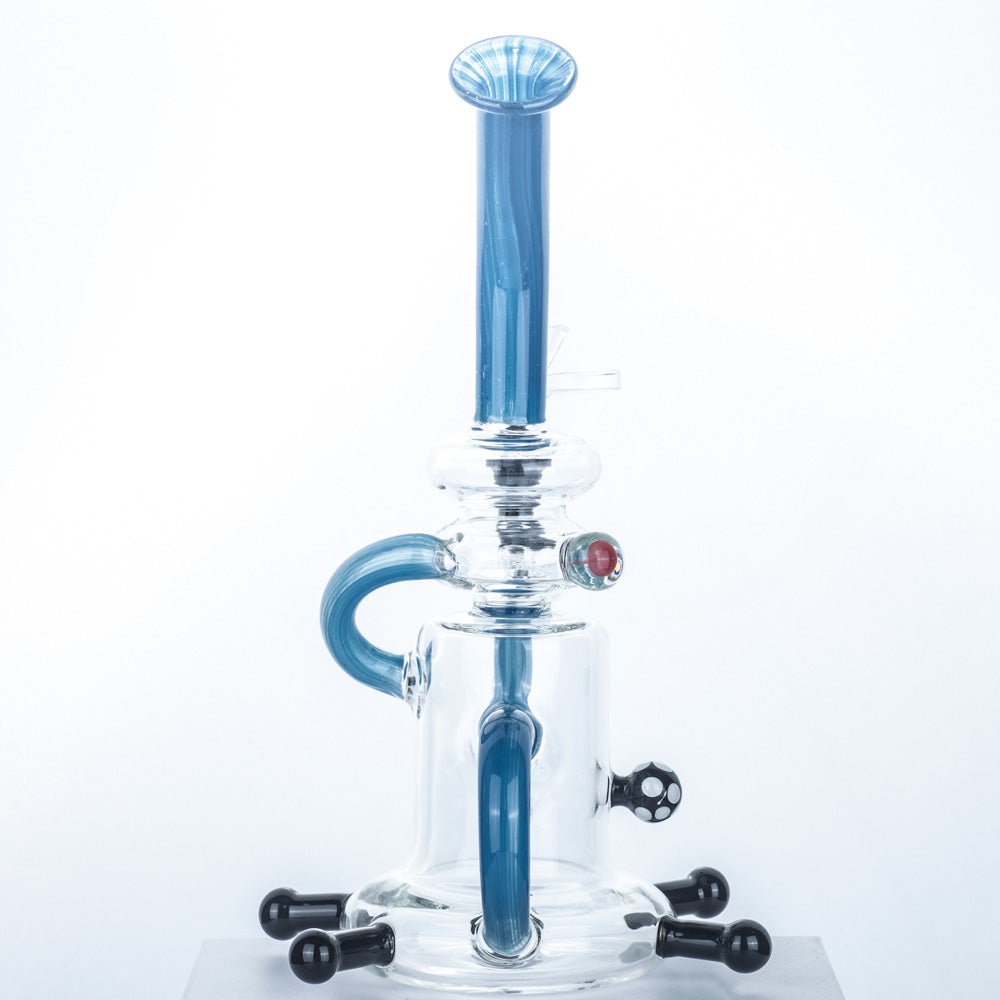 10" Maritime Theme Glass Bong - Puffing Bird