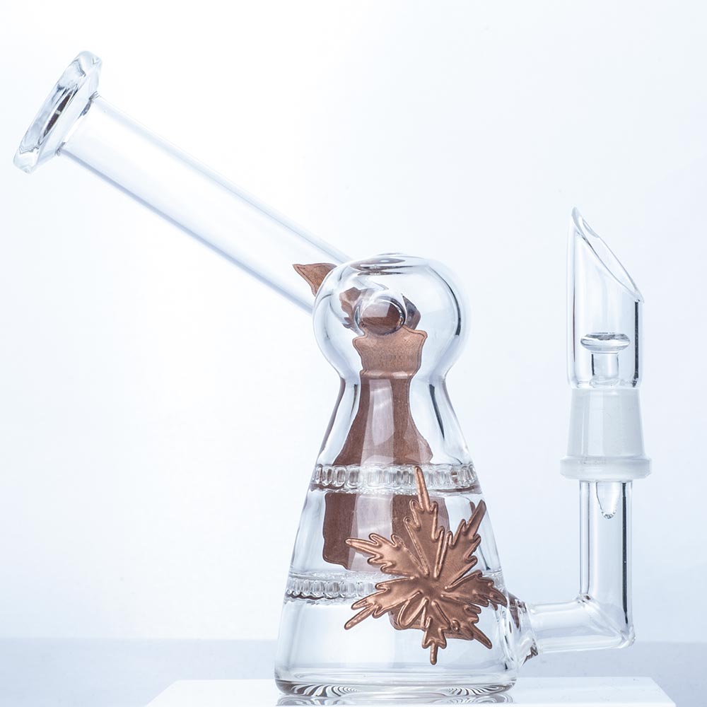 5" Maple Leaf Mini Dab Rig - Puffing Bird