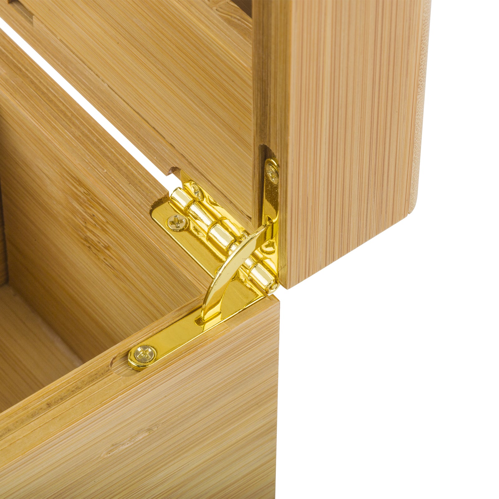 PUFFING BIRD Bamboo Storage Stash Box w/ Combination Lock - Puffing Bird