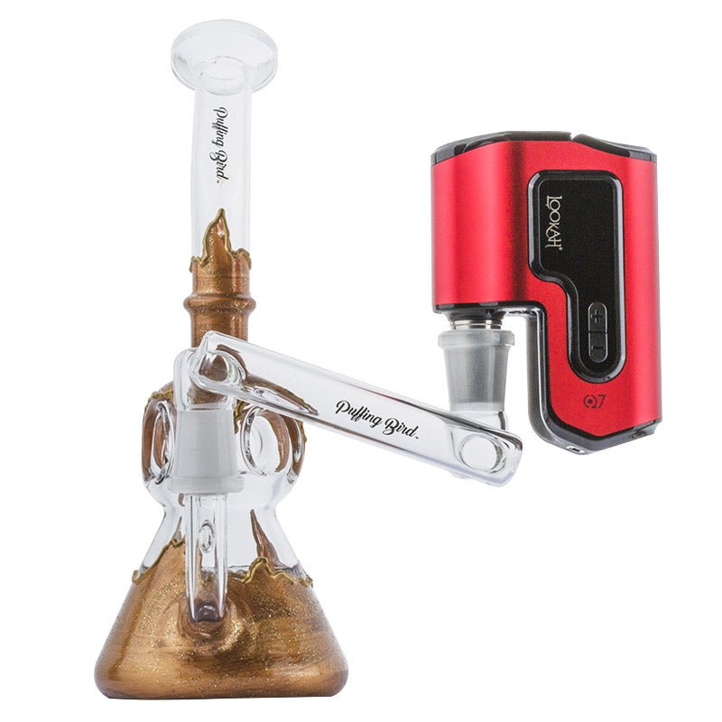 Paint Coated Honeycomb Dab Rig w/ Lookah Q7 Electric Dab Nail - Puffing ...