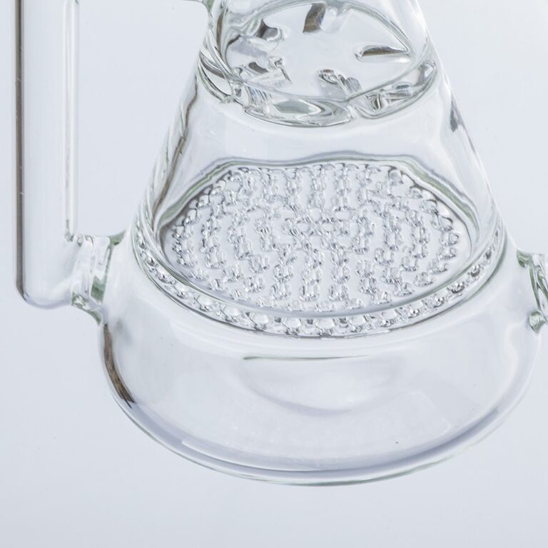 Pyramid Multi-Perc Recycler Glass Bong - Puffing Bird