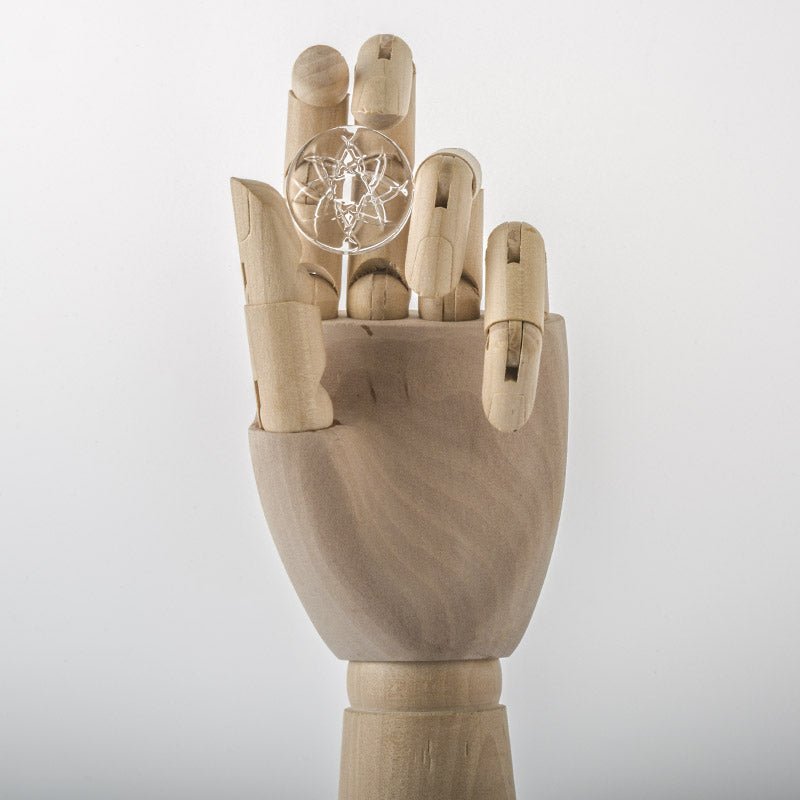 Pinwheel Quartz Channel Cap 30mm - Puffing Bird