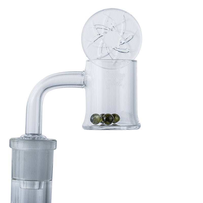 Pinwheel Quartz Channel Cap 30mm - Puffing Bird