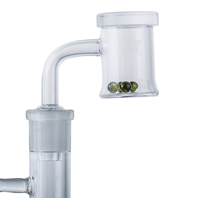 Pinwheel Quartz Channel Cap 30mm - Puffing Bird