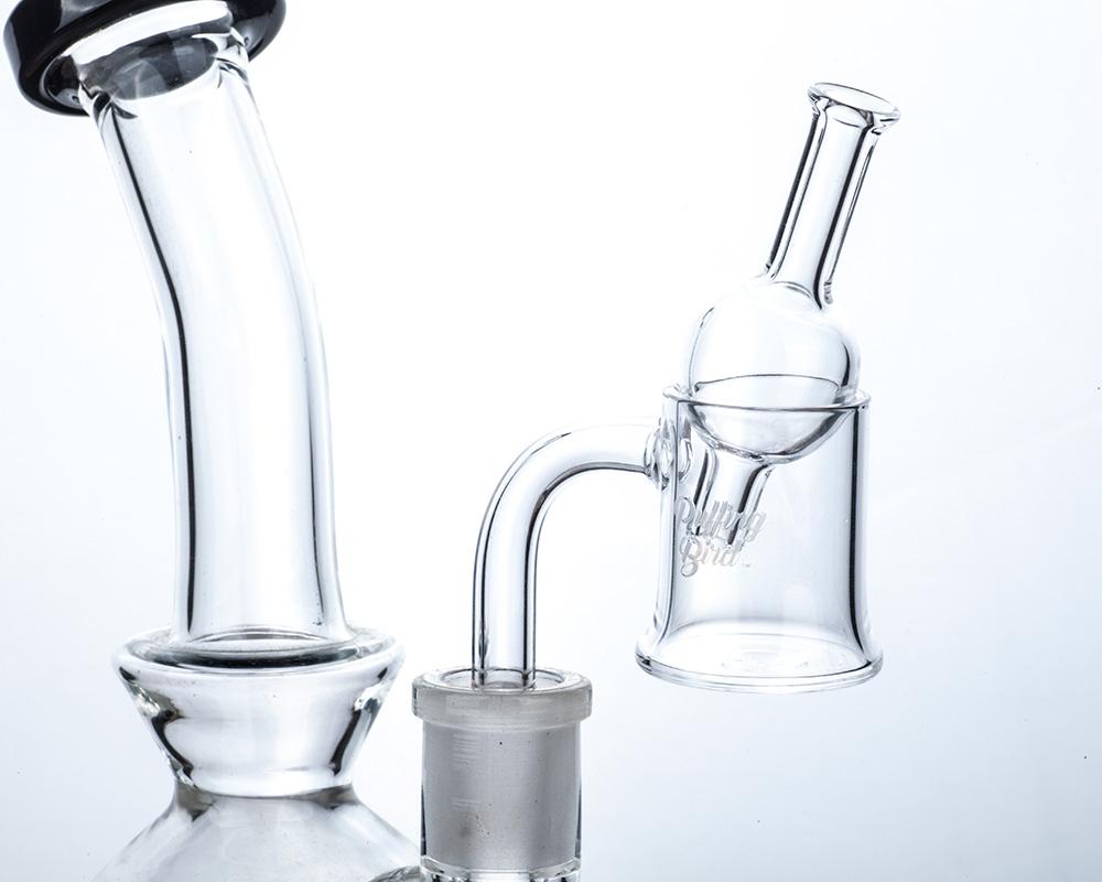 14mm Male Honey Bucket Quartz Banger - Puffing Bird