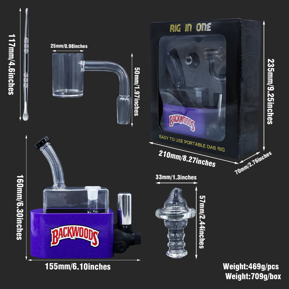 RIG IN ONE Portable Dab Rig(Random color) - Puffing Bird