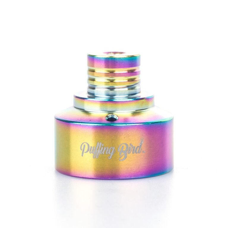 Rainbow Titanium Carb Cap - Puffing Bird