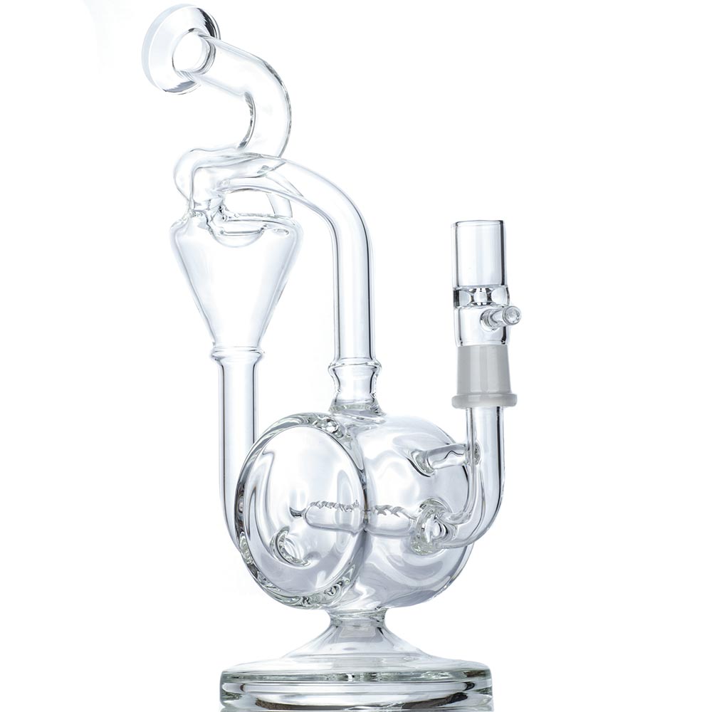 11" Large Recycler Dab Rig - Puffing Bird