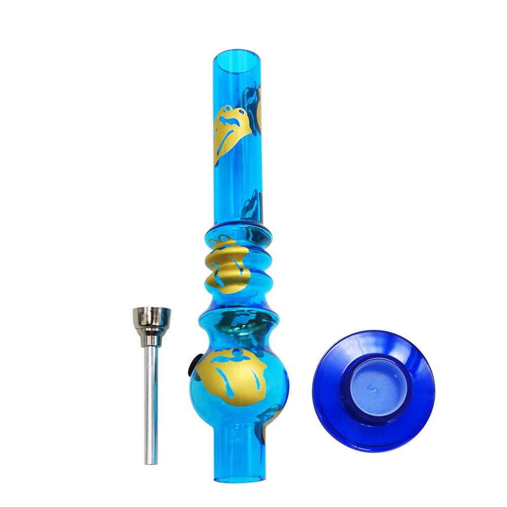 8" Rolling Stones Acrylic Bong(Random Color) - Puffing Bird