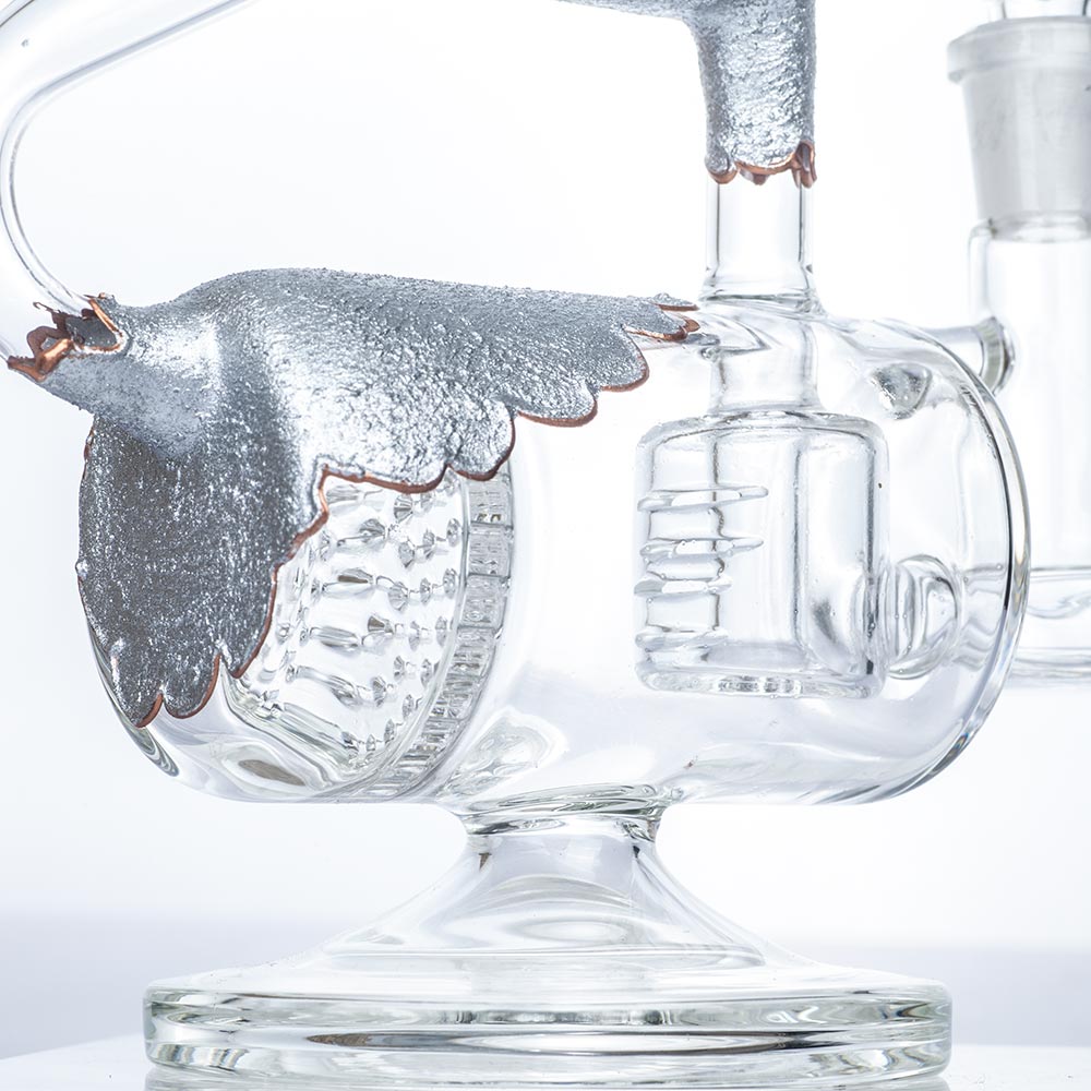 9" Multiple Perc Recycler Bong - Puffing Bird