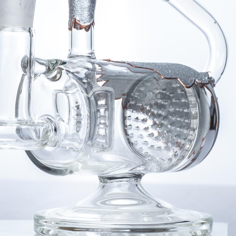 9" Multiple Perc Recycler Bong - Puffing Bird