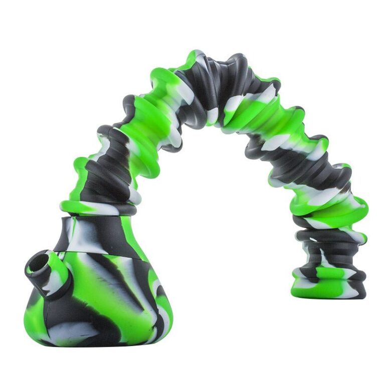 21" Silicone Collapsible Beaker Bong (Random Color) - Puffing Bird