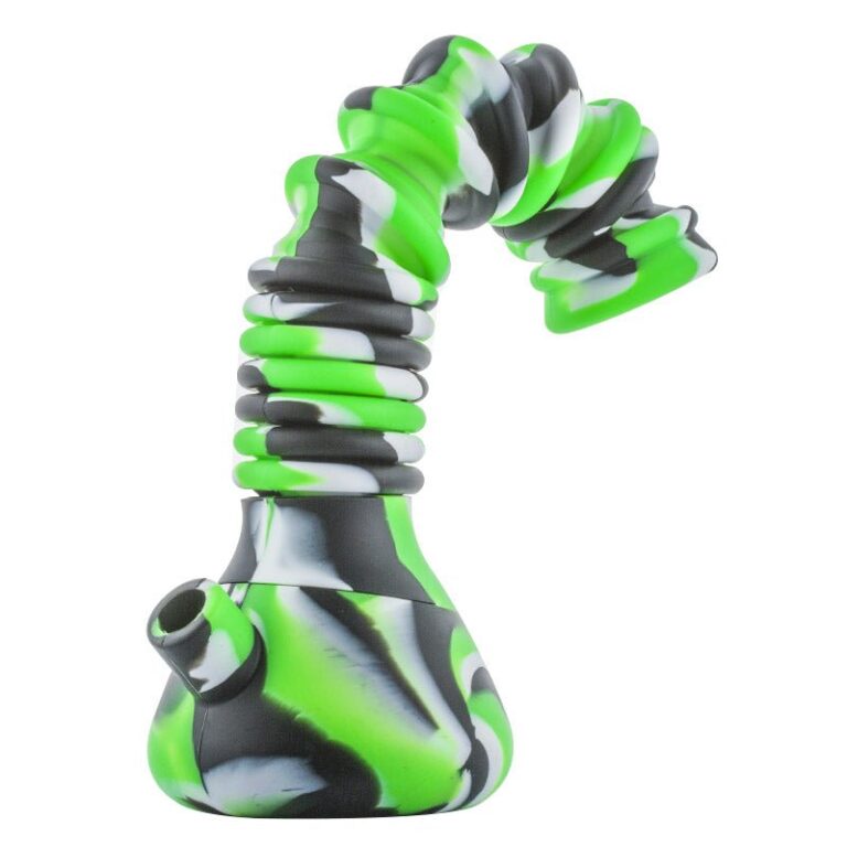 21" Silicone Collapsible Beaker Bong (Random Color) - Puffing Bird