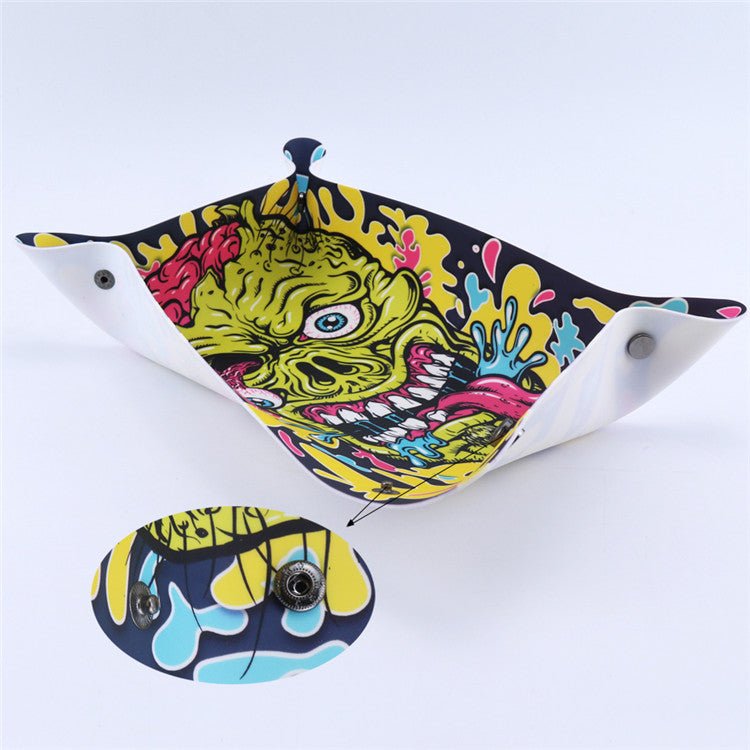 11"×8" Silicone Folding Dab Mat w/ Button - Puffing Bird