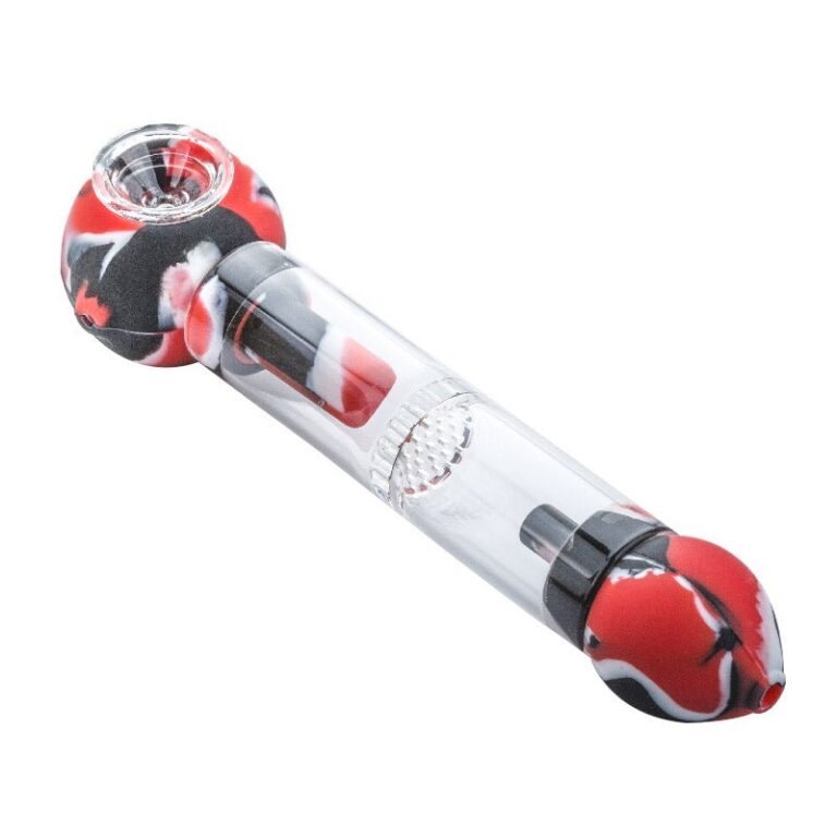 Silicone Honeycomb Perc Pipe (Random Color) - Puffing Bird