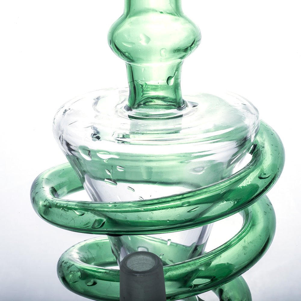 Spiral Perc Recycler Dab Rig - Puffing Bird