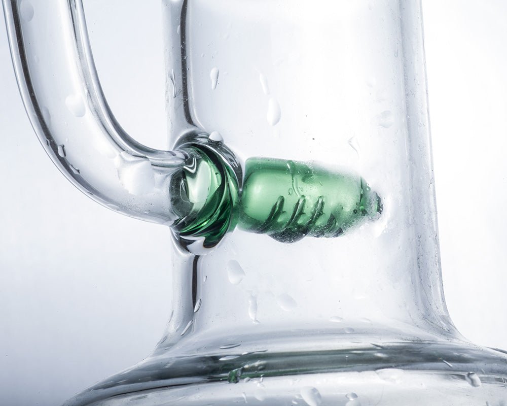 Spiral Perc Recycler Dab Rig - Puffing Bird