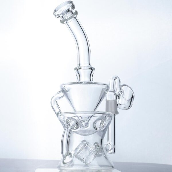 10" Swiss Perc Heady Dab Rig - Puffing Bird
