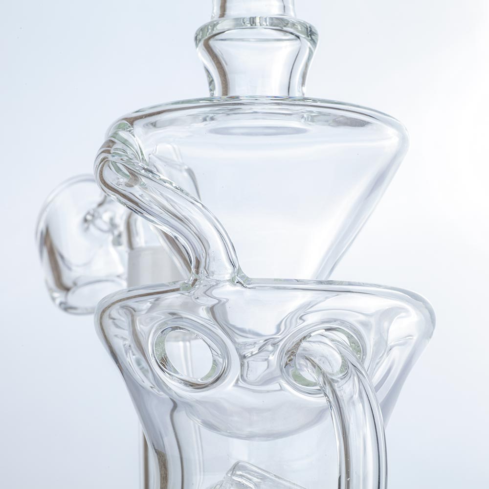 10" Swiss Perc Heady Dab Rig - Puffing Bird