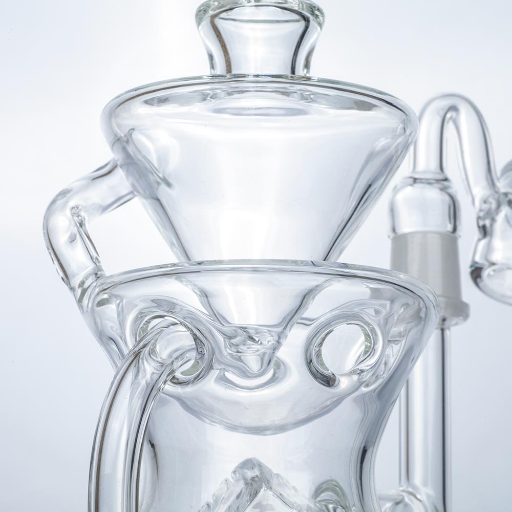 10" Swiss Perc Heady Dab Rig - Puffing Bird