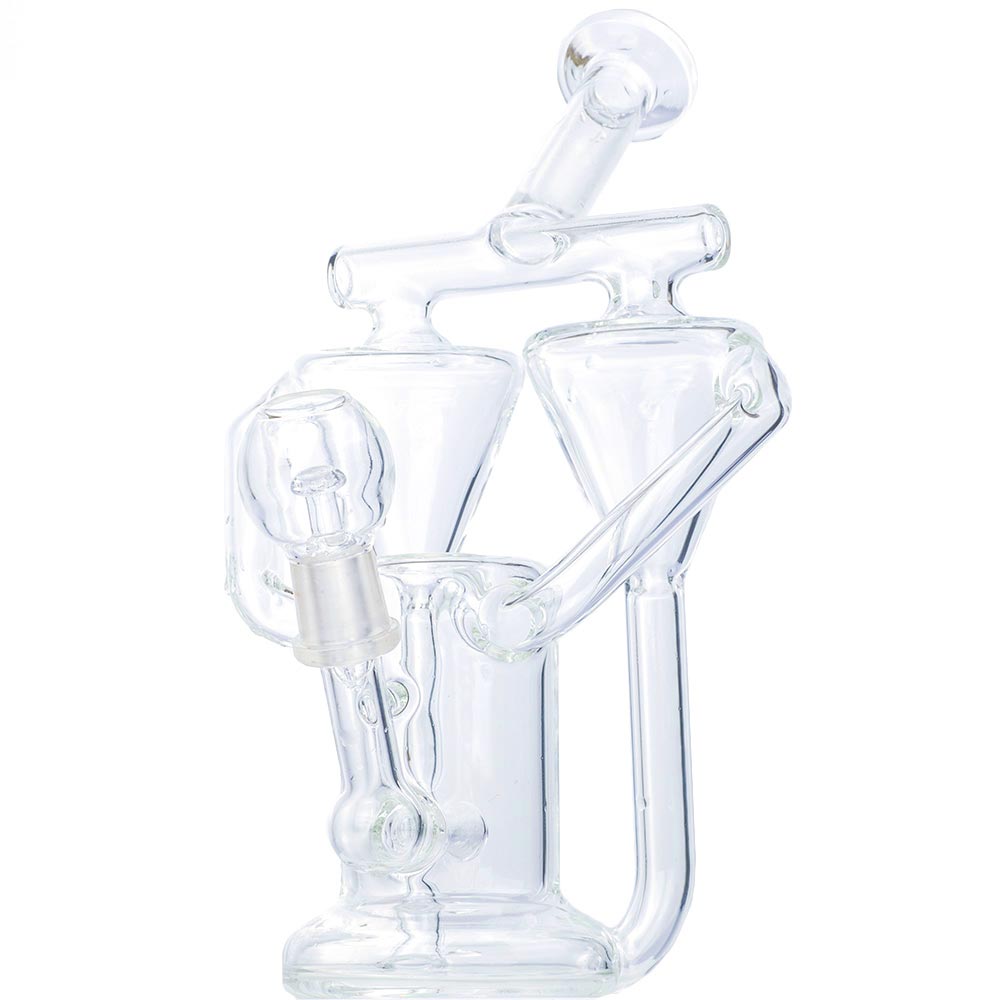 9" Triple Chamber Recycler Wax Rig - Puffing Bird