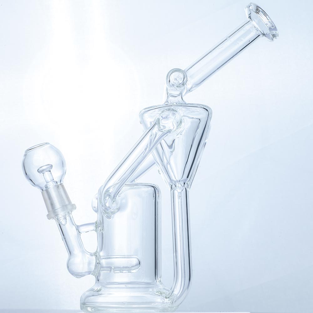9" Triple Chamber Recycler Wax Rig - Puffing Bird