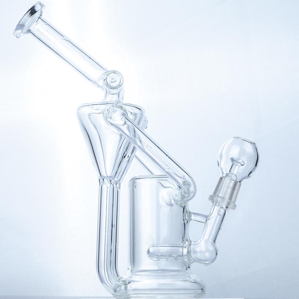 9" Triple Chamber Recycler Wax Rig - Puffing Bird