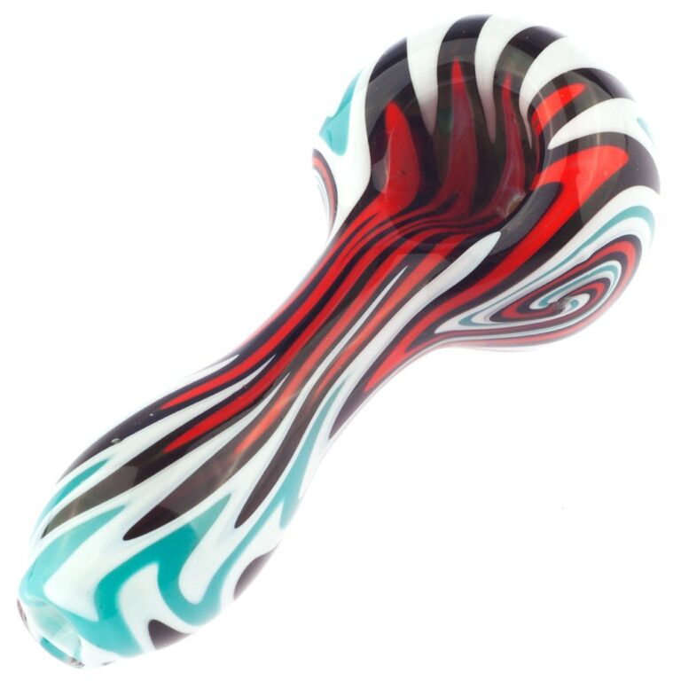 Wigwag Patent Heady Glass Spoon Pipe - Puffing Bird