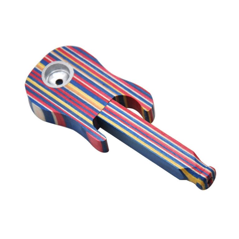 Wooden Guitar Weed Bowl - Puffing Bird