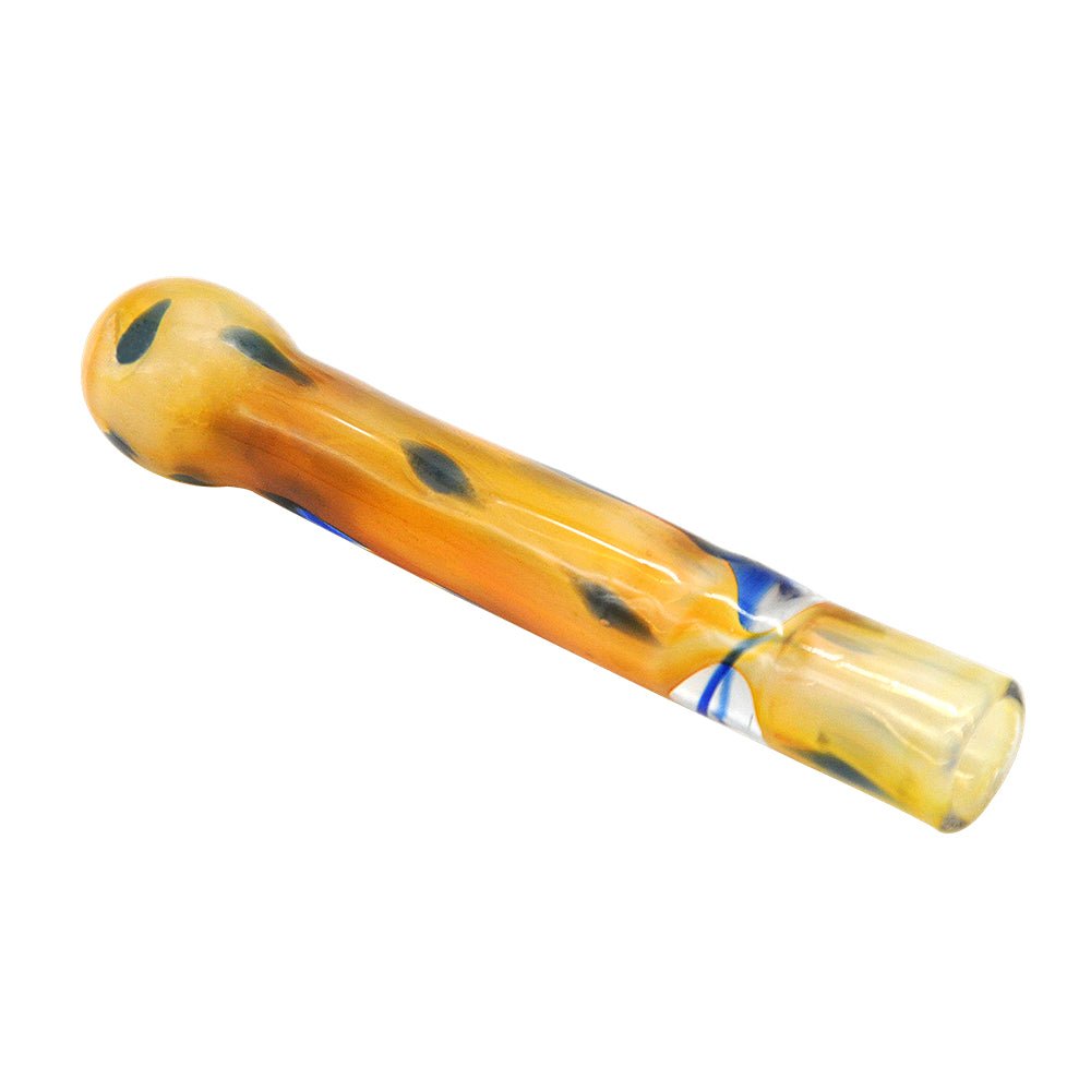 Yellow Glass One Hitter Pipe - Puffing Bird