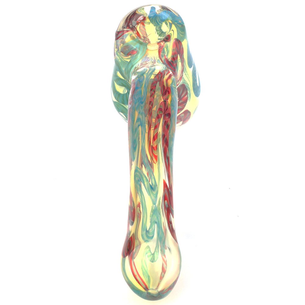 4.3" Fumed Glass Milli Hammer Bubbler - Puffing Bird