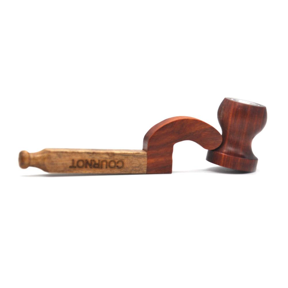 Creative Removable Wooden Portable Pipe (Random Color) - Puffing Bird