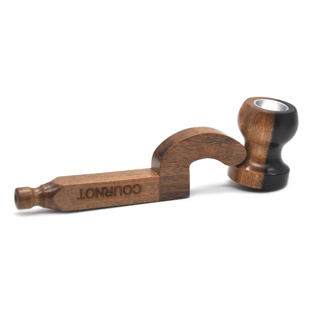 Creative Removable Wooden Portable Pipe (Random Color) - Puffing Bird