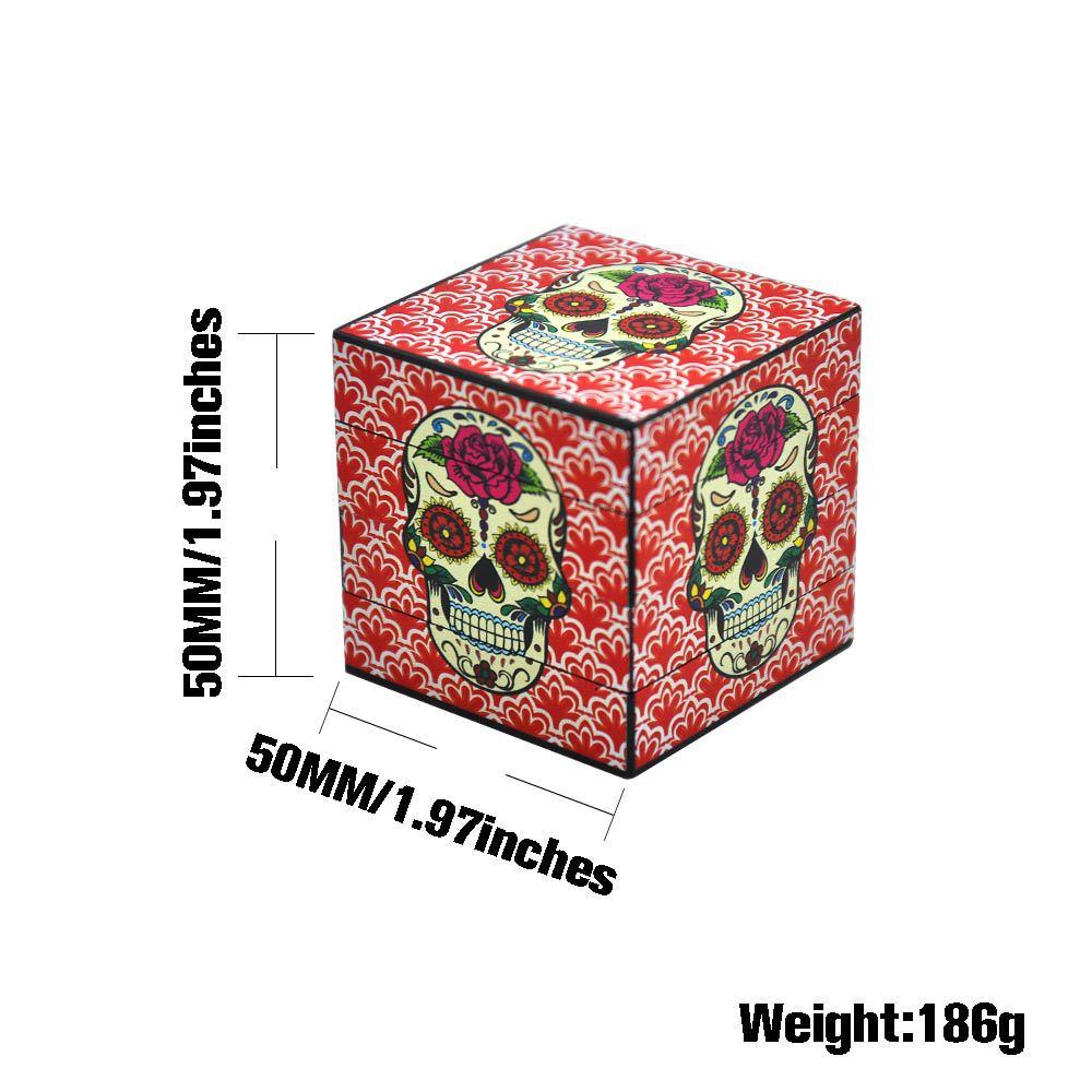 Day of The Dead Sugar Skull Box Novelty Herb Grinder 4 Piece 50mm ...