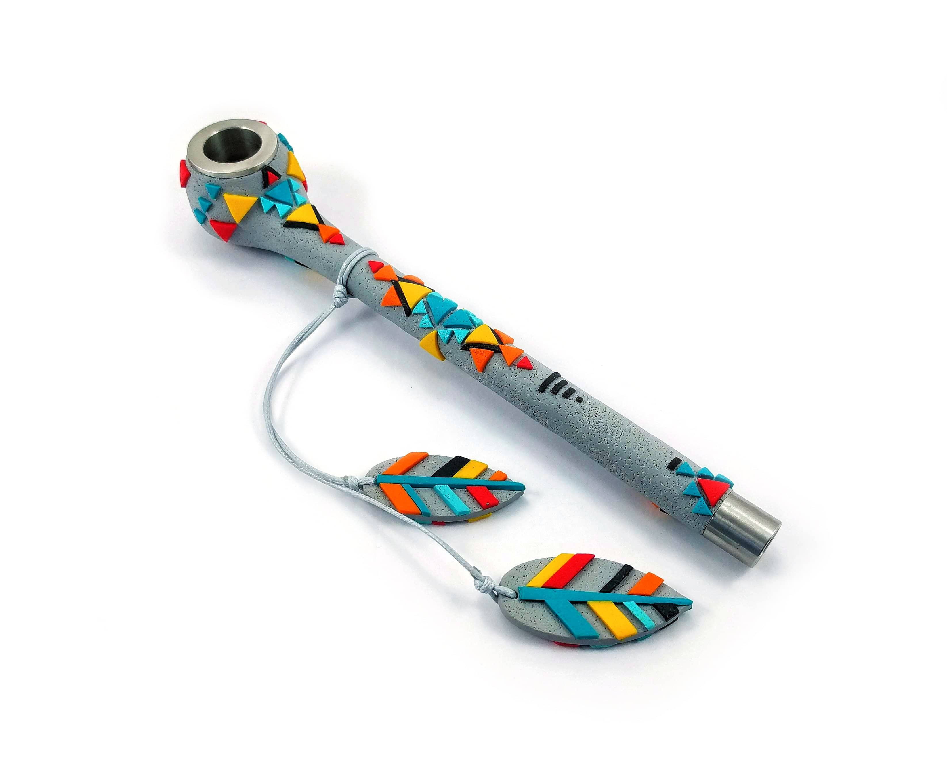 Gadzyl Long Aztec Metal Pipe - Puffing Bird