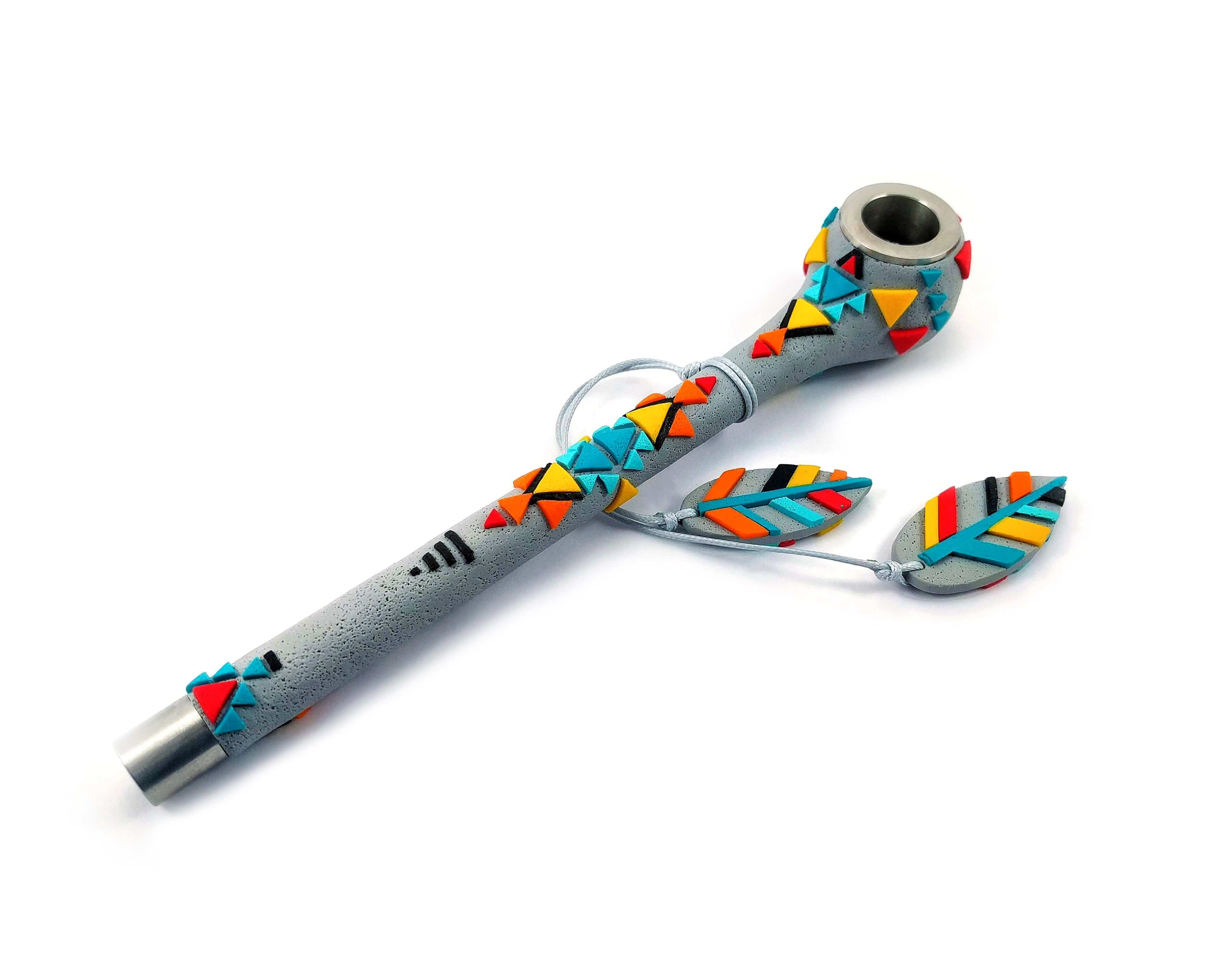 Gadzyl Long Aztec Metal Pipe - Puffing Bird