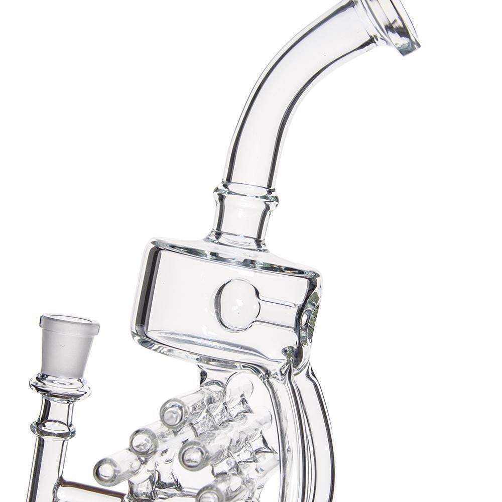 12" Swiss Perc Recycler Dab Rig - Puffing Bird