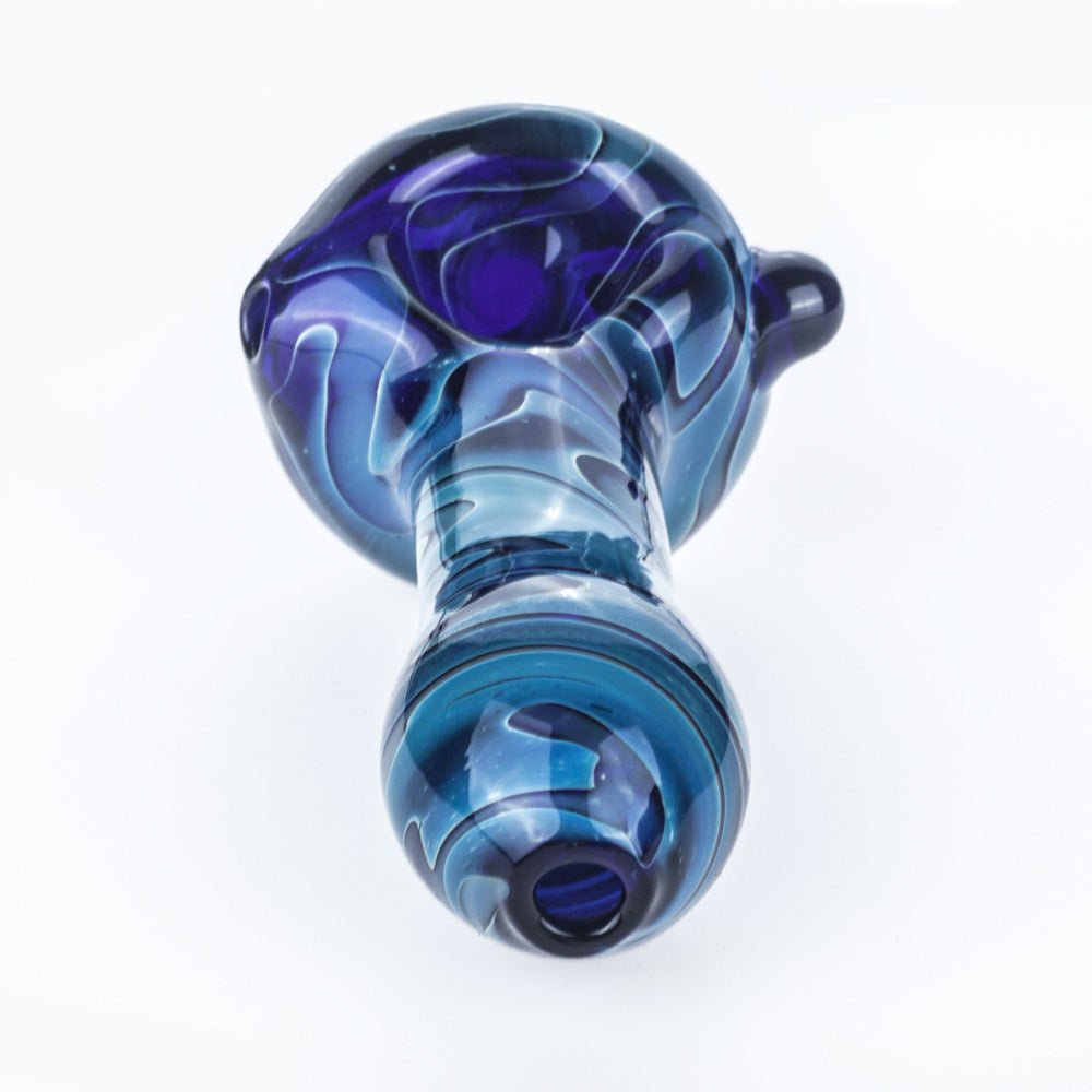 Heady Pattern Glass Hand Pipe - Puffing Bird