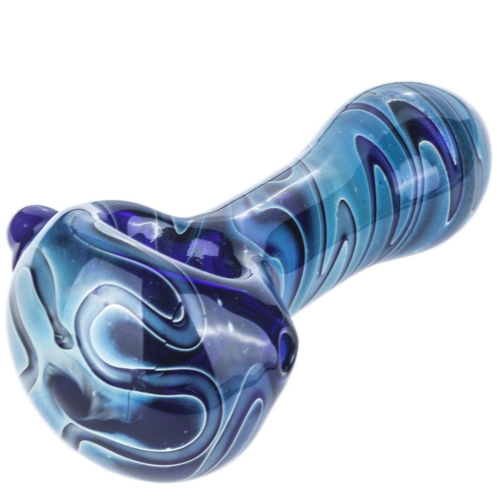 Heady Pattern Glass Hand Pipe - Puffing Bird