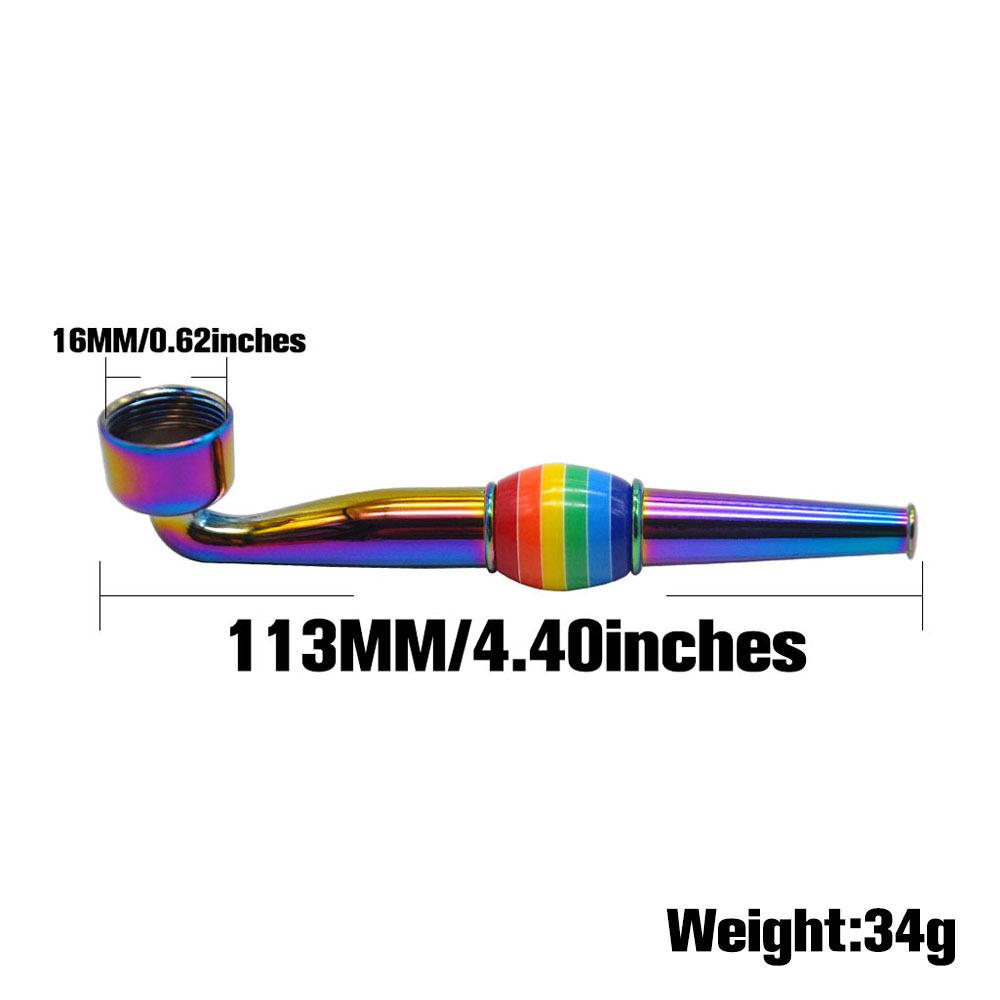 Multi-color Ball Metal Pipe w/ Cap - Puffing Bird