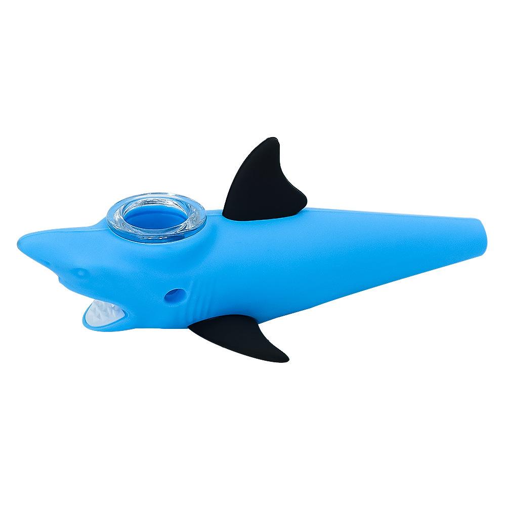 Shark Novelty Silicone Pipe - Puffing Bird